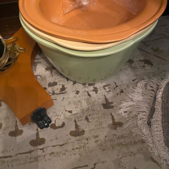 Hamilton | Kitchen | Hamilton Ceramic Cookware Set Orange And Cream For ...